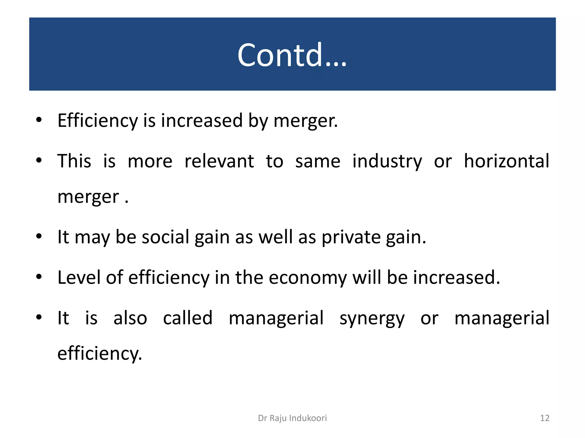 Merger theories | PPTX