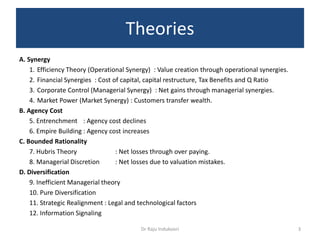 Merger theories | PPTX