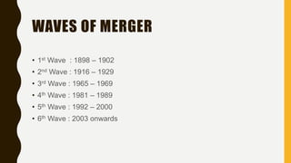 Merger waves | PPTX