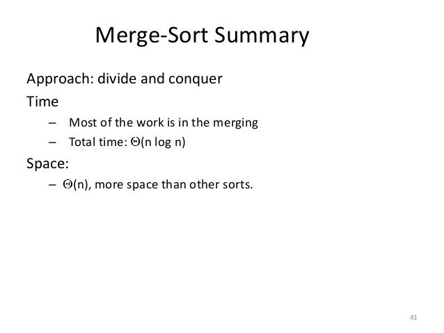 Merge sort