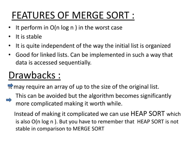 Merge sort algorithm power point presentation | PPTX | Computing | Technology & Computing