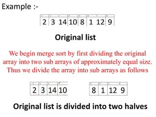 Merge sort | PPTX