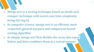 Merge sort | PPTX