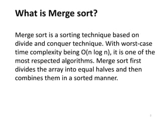 Merge sort | PPT