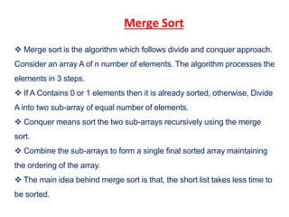 Mergesort | PPTX