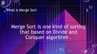 Merge sort | PPT