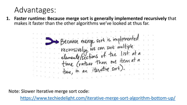Merge Sort W Principle Algorithm Code Visualizations Ppt
