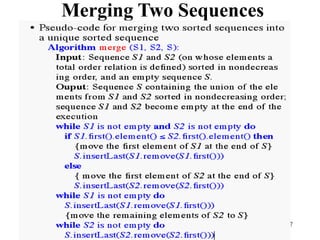 MergeSort.ppt shows how merge sort is done | PPT