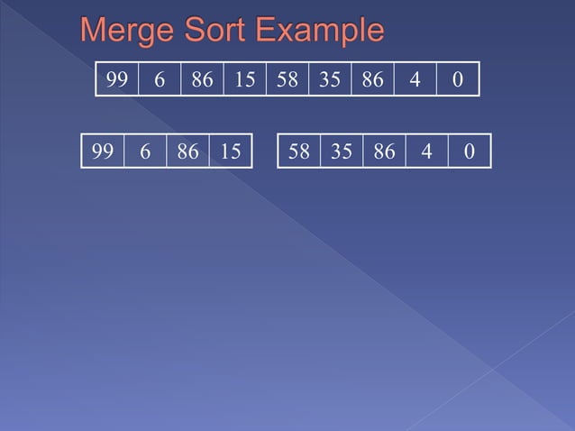 Merge sort algorithm | PPTX