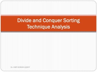 Merge sort analysis | PDF