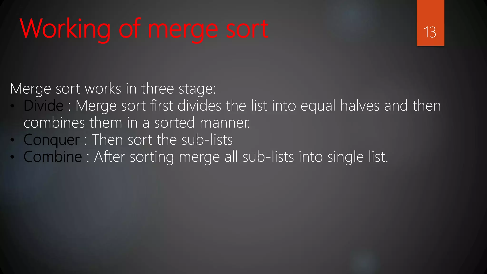 Merge sort analysis and its real time applications | PPTX