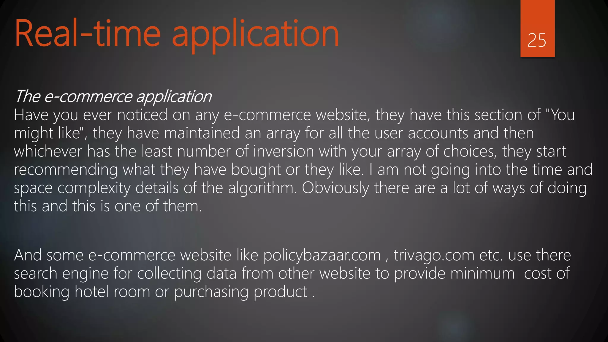 Merge sort analysis and its real time applications | PPTX