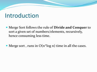 Merge sort data structures | PPT