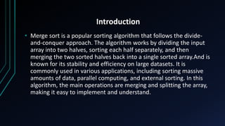Data Structure Marge sort Group 5 pptx so | PPTX
