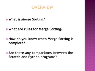 Merge sorting v2 | PPT