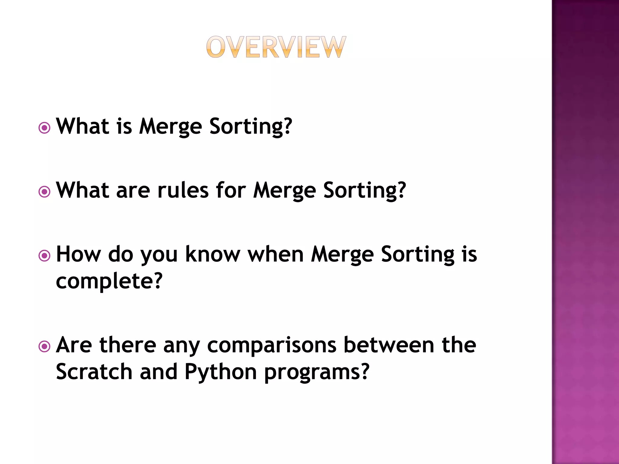 Merge sorting v2 | PPT
