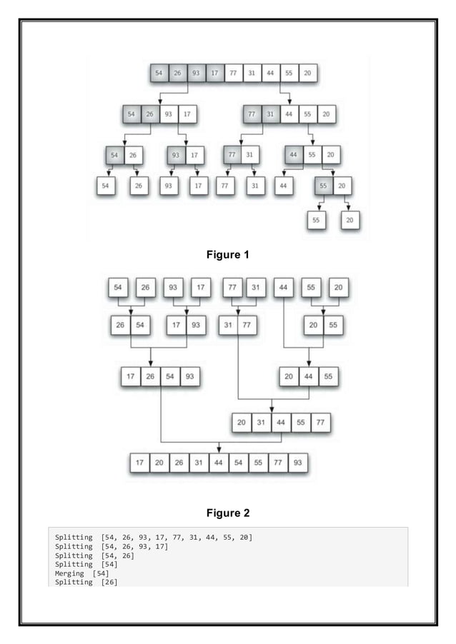 Merge sort lab mannual | DOCX | Computing | Technology & Computing