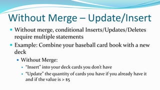 SQL Server MERGE statement and recursive queries for the 70-461 ...
