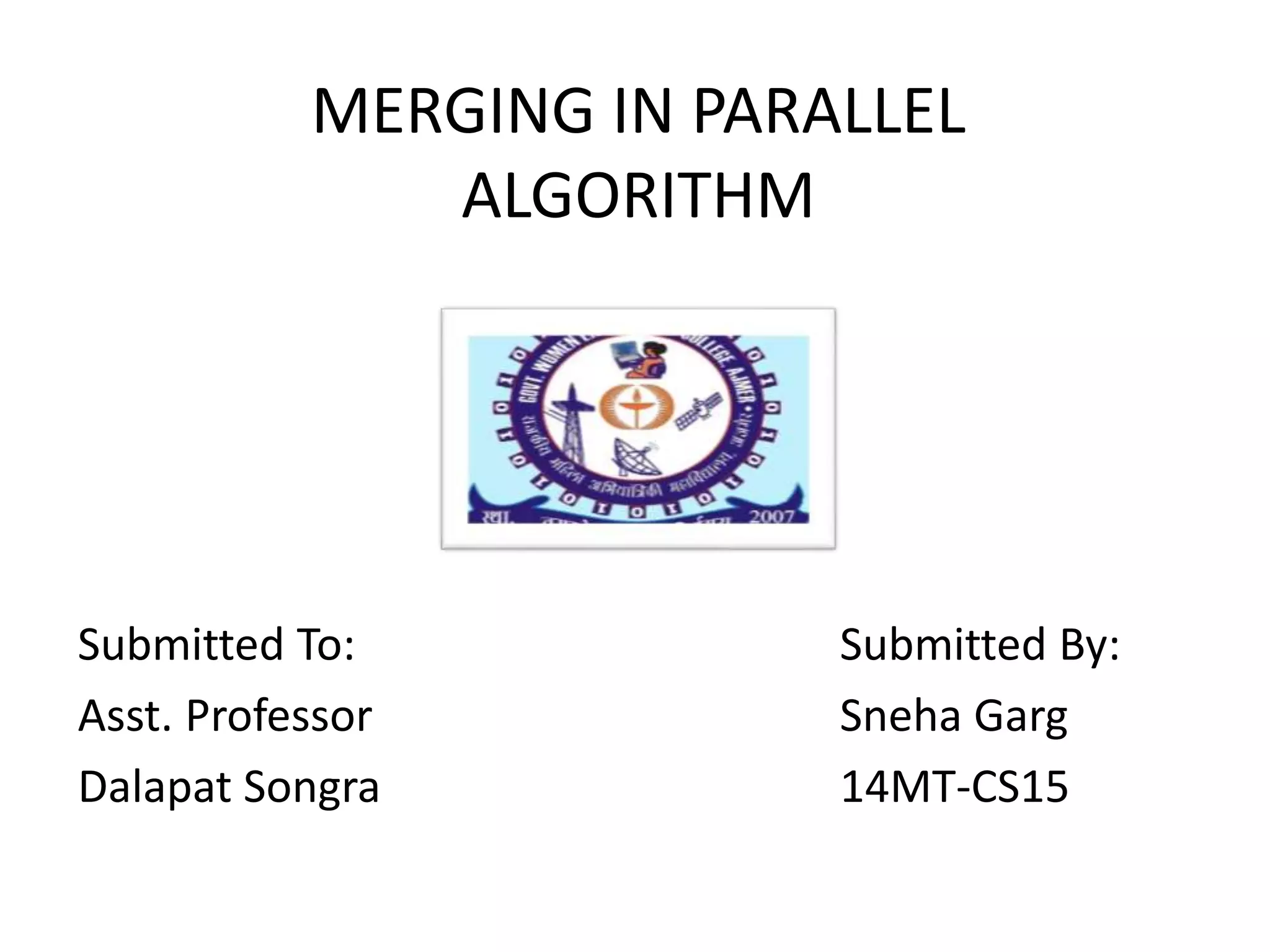 parallel Merging | PPTX