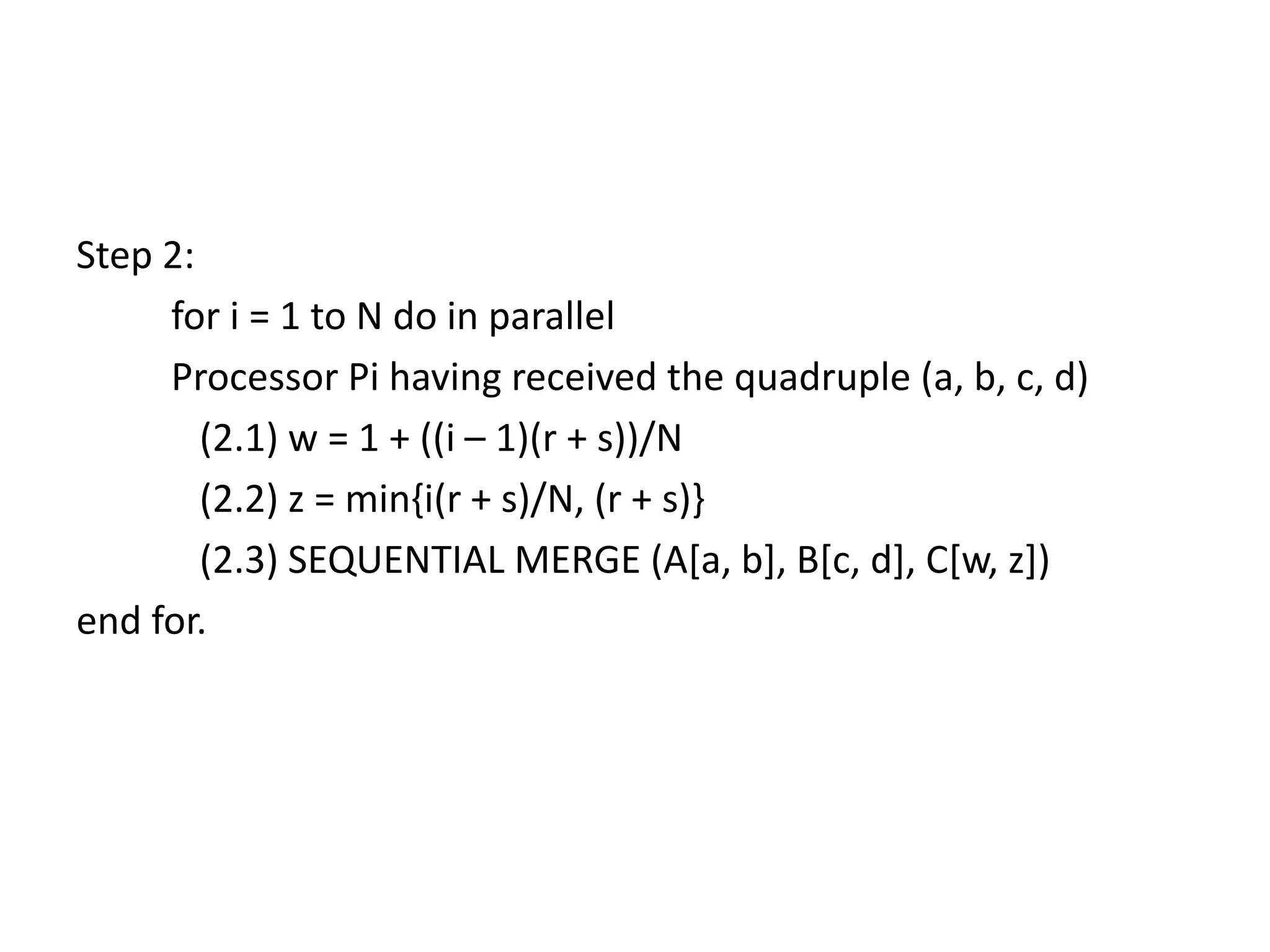parallel Merging | PPTX