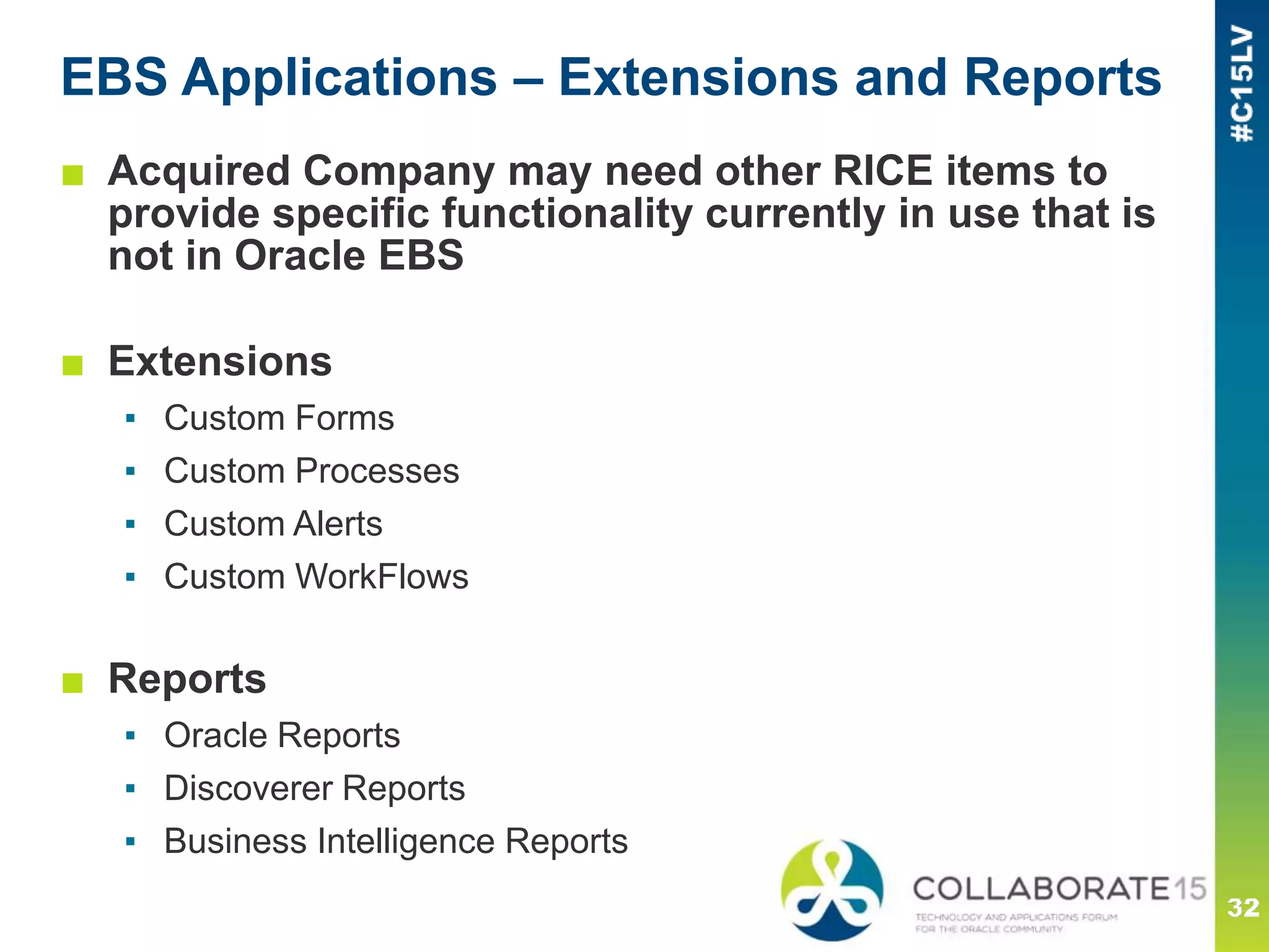 Merging Newly Acquired Companies into Oracle EBS | PPTX