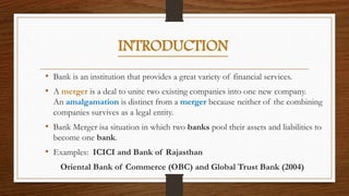 Merging of banks & their implications | PPTX