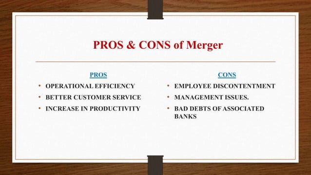 Merging of banks & their implications | PPTX | Mergers and Acquisitions ...