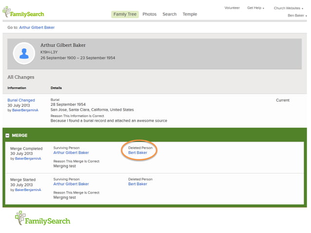 Merging People in FamilySearch Family Tree - Presentation | PPT