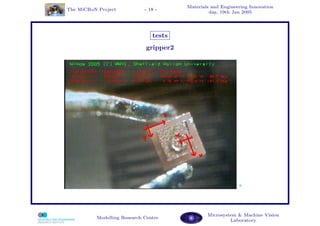 The MiCRoN Project | PDF | Robotics | Technology & Computing