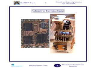 The MiCRoN Project | PDF | Robotics | Technology & Computing