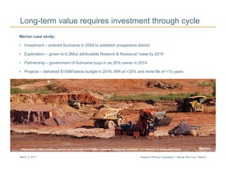 Merian investor presentation final | PDF