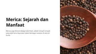 Merica-Sejarah-dan-Manfaat kegunaan.pptx