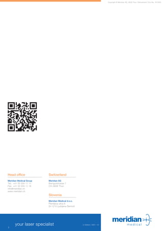 Meridian OphthalmicLasers Product Catalogue 2024 | PDF