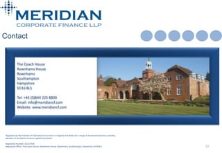 Meridian Corporate Finance Linked In | PPTX