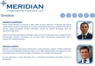 Meridian Corporate Finance Linked In | PPTX