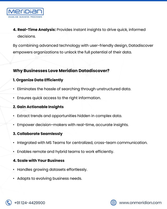 Meridian Datadiscover: It’s time to uncover | PDF