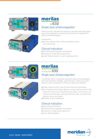 Meridian product catalogue | PDF