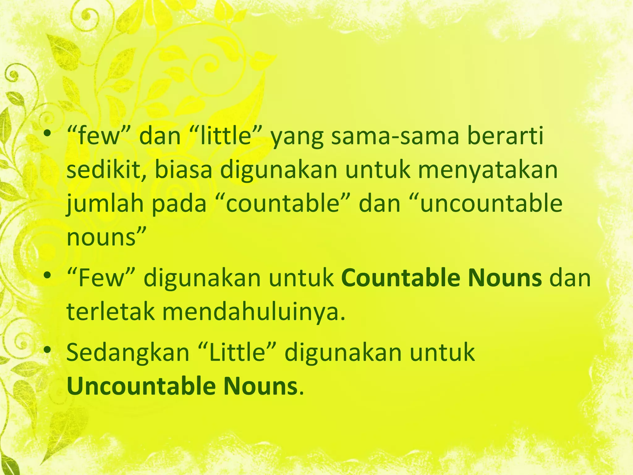 countable and uncountable noun | PPT