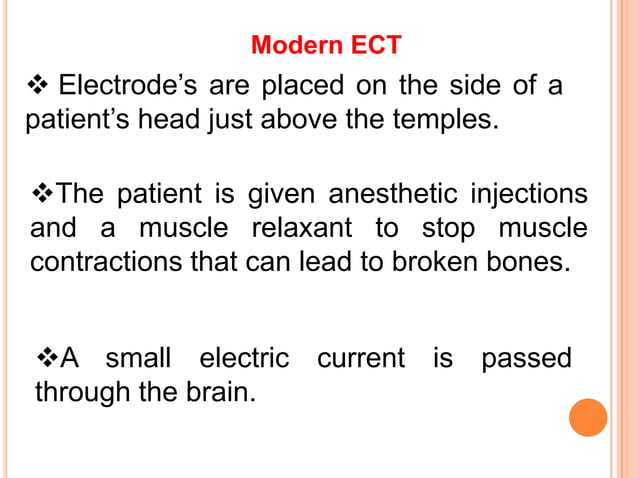 Electroconvulsive Therapy (ECT) | PPTX | Physical Therapy | Wellness