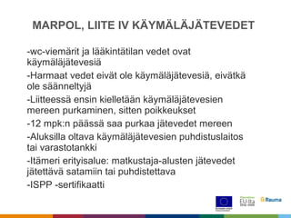 Meriliikenteen ympäristösääntely | PPT