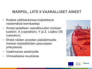 Meriliikenteen ympäristösääntely | PPT