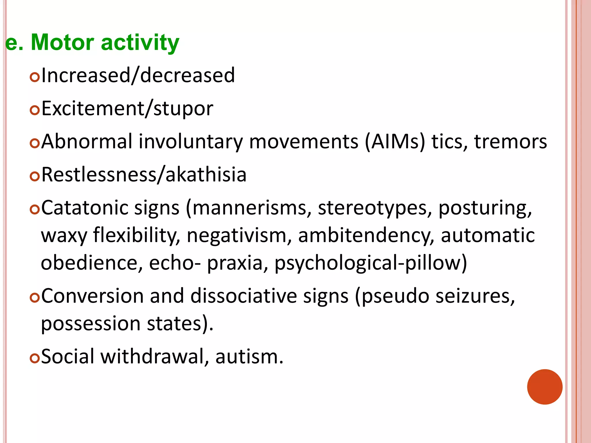 Mental State Examination | PPTX