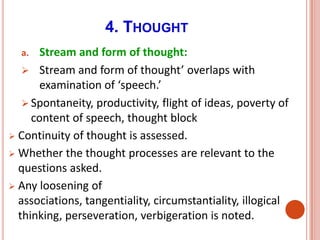 Mental State Examination | PPTX