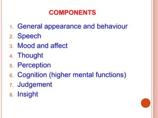 Mental State Examination | PPTX