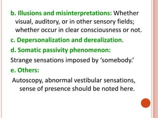 Mental State Examination | PPTX