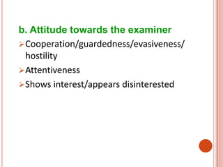 Mental State Examination | PPTX