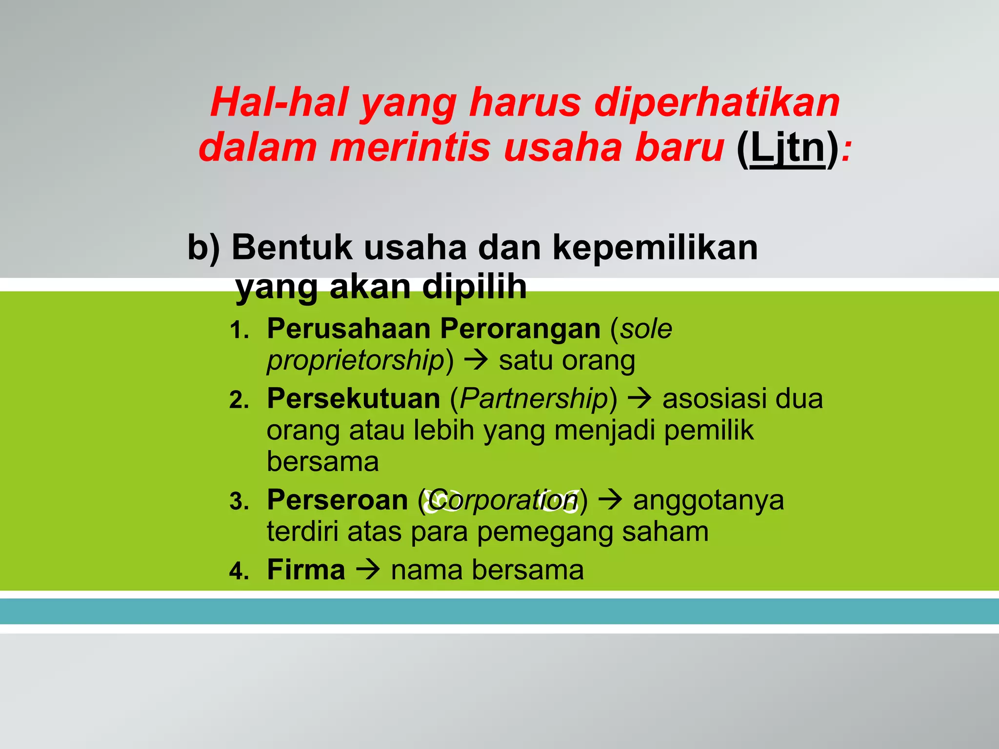 Merintis usaha baru dan model pengembangan | PPT