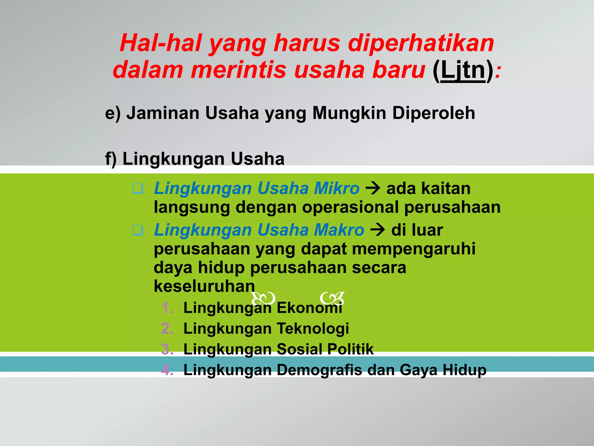 Merintis usaha baru dan model pengembangan | PPT