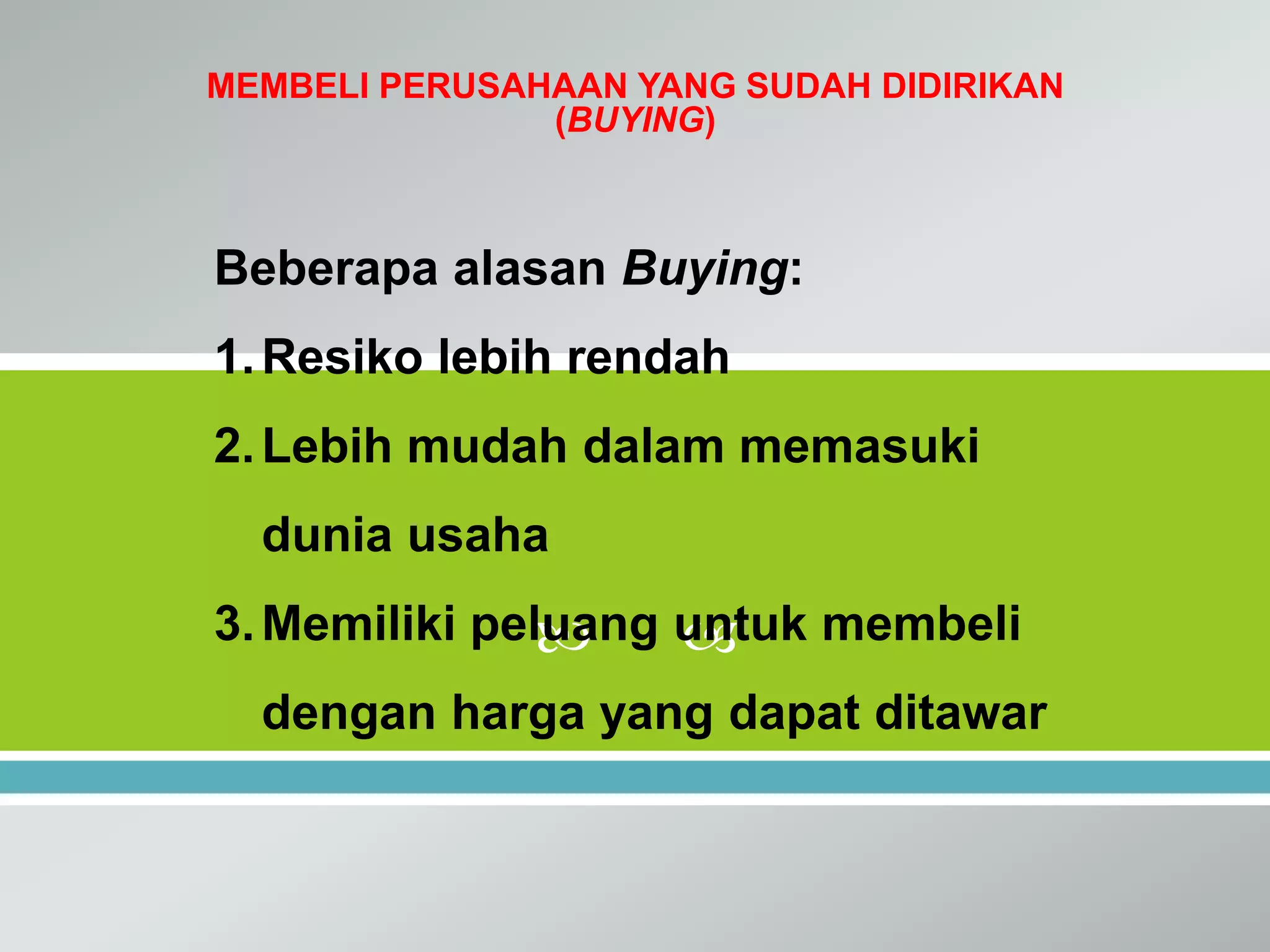 Merintis usaha baru dan model pengembangan | PPT