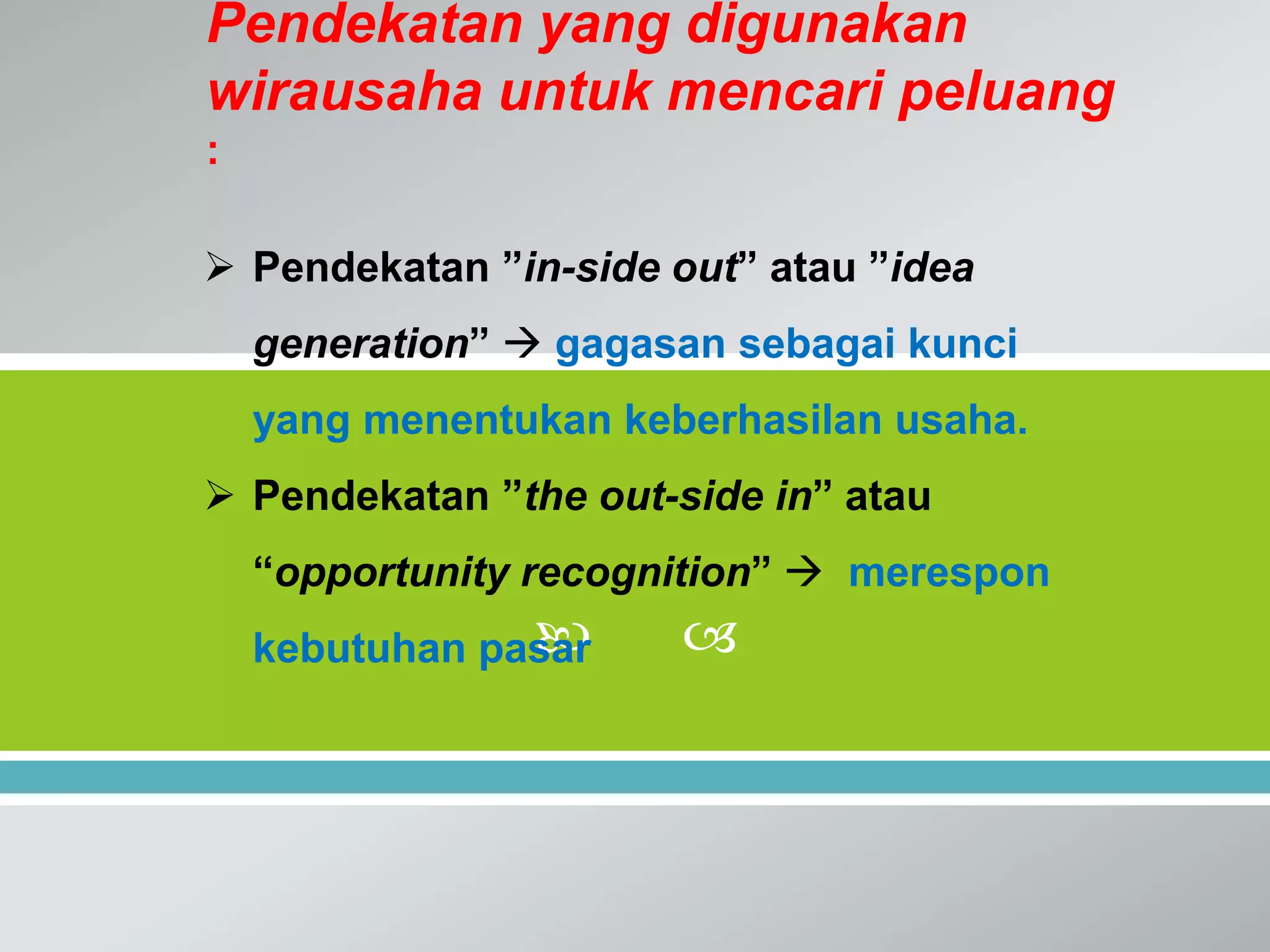 Merintis usaha baru dan model pengembangan | PPT